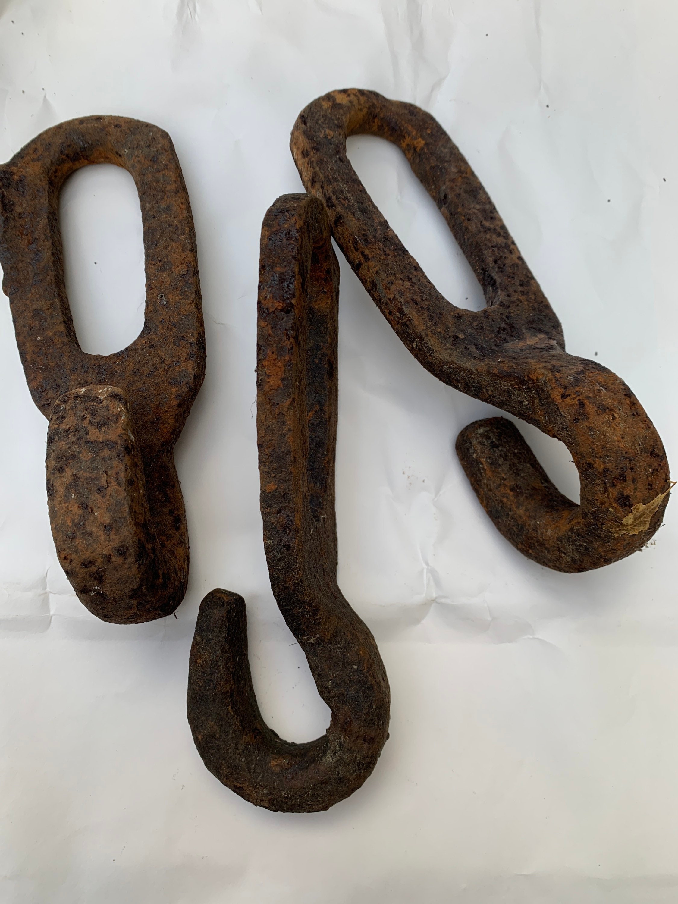 Vintage Giant Rusty Steel Hook, Salvaged Drag Link Hook - Etsy