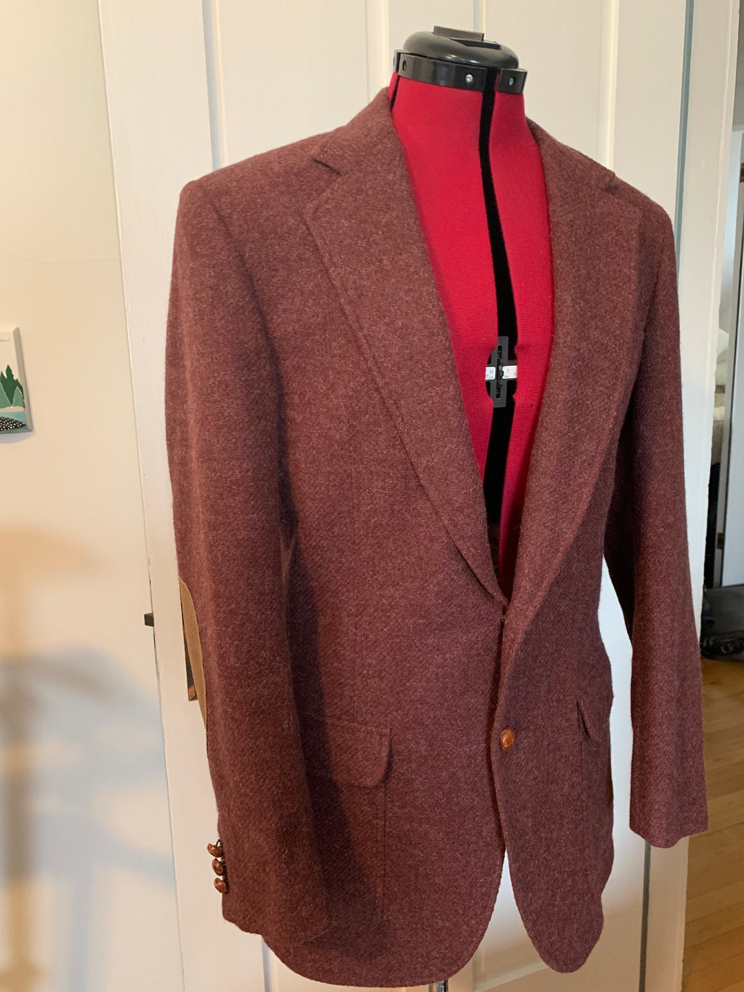 Vintage Welsh Tweed Men’s Blazer, Wool Suit Jacket - Etsy