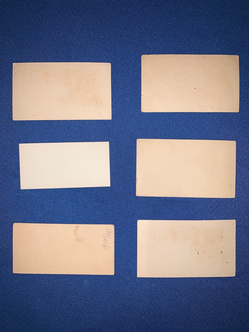 Set of 6 Victorian Calling Cards Calling Card for Scrapbooks - Etsy