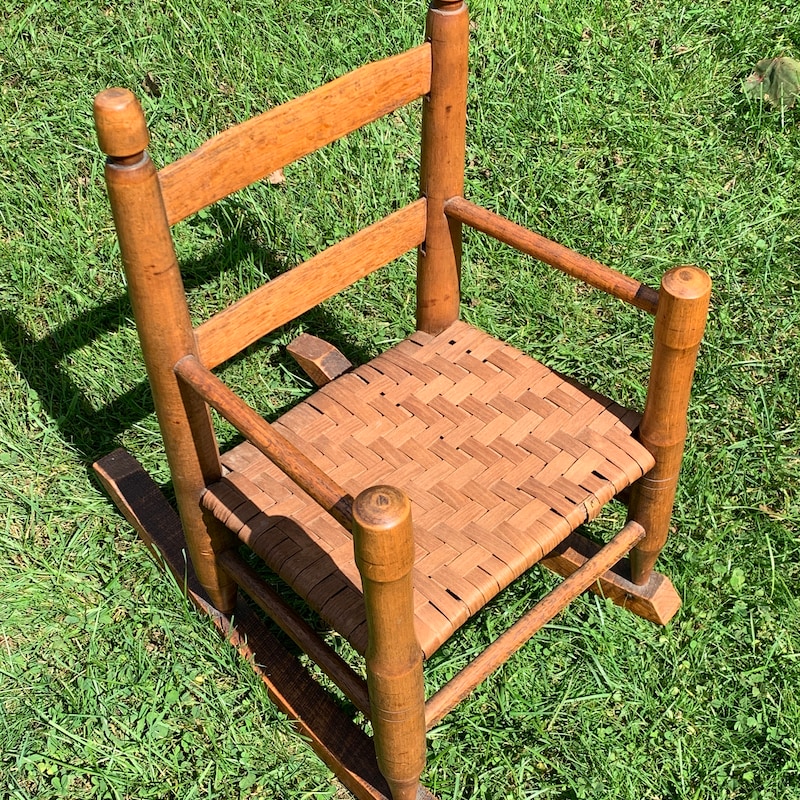 Antique Cane Rocker Furniture - Etsy