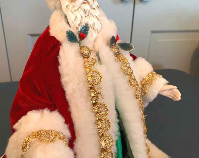 1990’s Father Christmas Figurine, Hand Made Father Christmas Statue - Etsy
