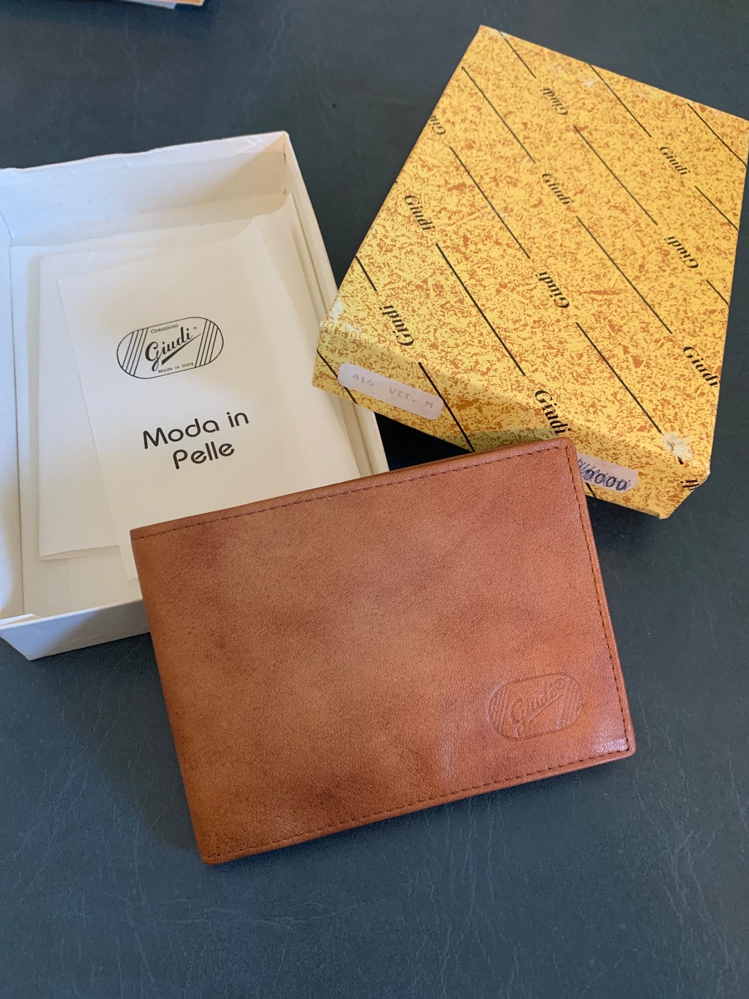 Vintage Giudi Leather Wallet, Mens Italian Leather Wallet - Etsy