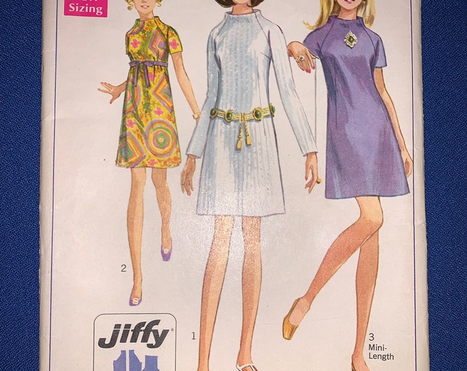 Uncut 1970 Jumpsuit Pattern in Two Lengths, Simplicity 8787 Size 12 ...
