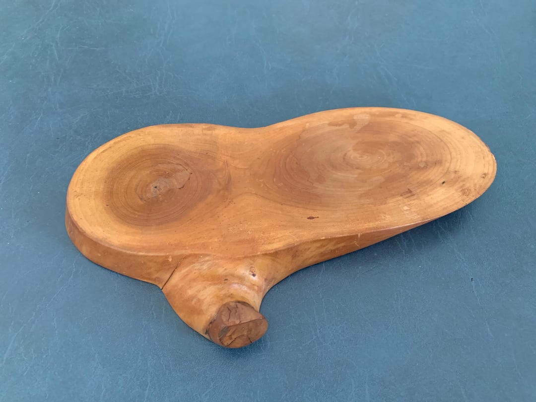 Vintage Wood Slab Display Piece: Mid-century Rustic Decor - Etsy