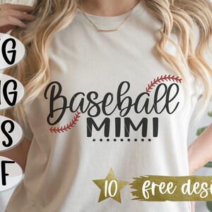 Baseball Mimi Design Baseball Mimi SVG Baseball Svg Mimi, Mimi Svg Mimi ...