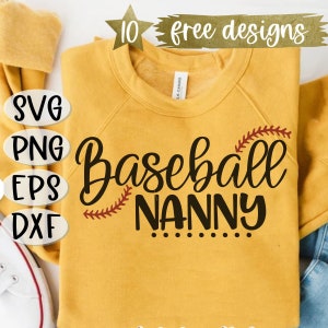 Baseball Nanny, Baseball Nanny SVG, Baseball, Baseball Svg, Grandma ...