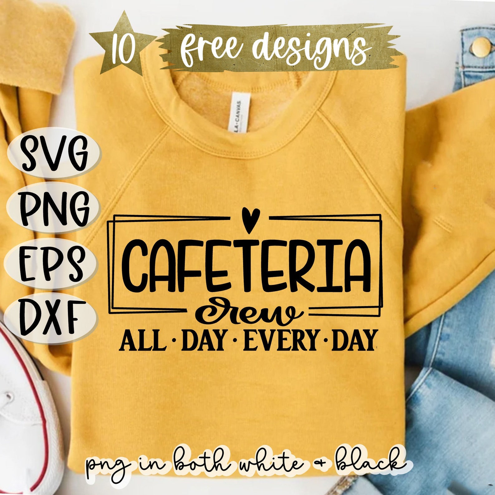 Cafeteria Crew SVG, Cafeteria Svg, All Day Every Day SVG, Cafeteria ...