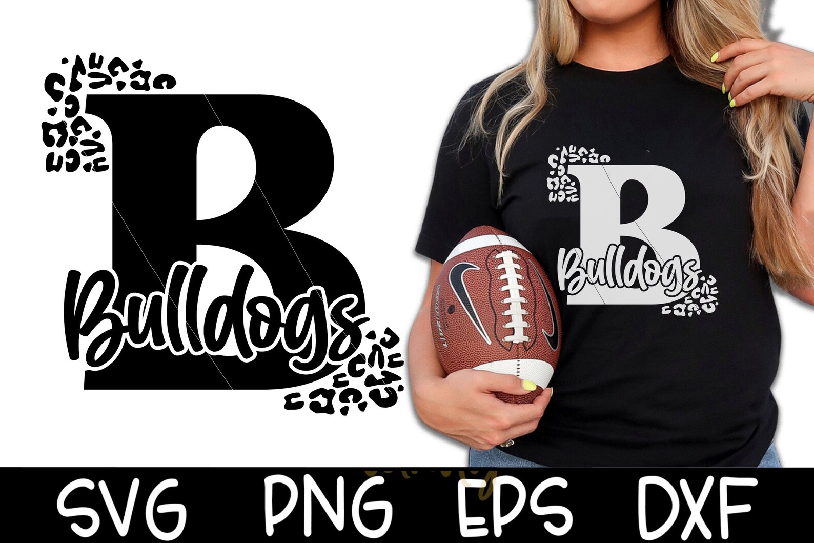 Bulldogs Svg Bulldogs Leopard Svg Png Bulldogs Football Svg Leopard Svg ...