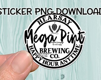 Mega Pint Mega Pink Svg Brewing Digital Image PNG is That | Etsy