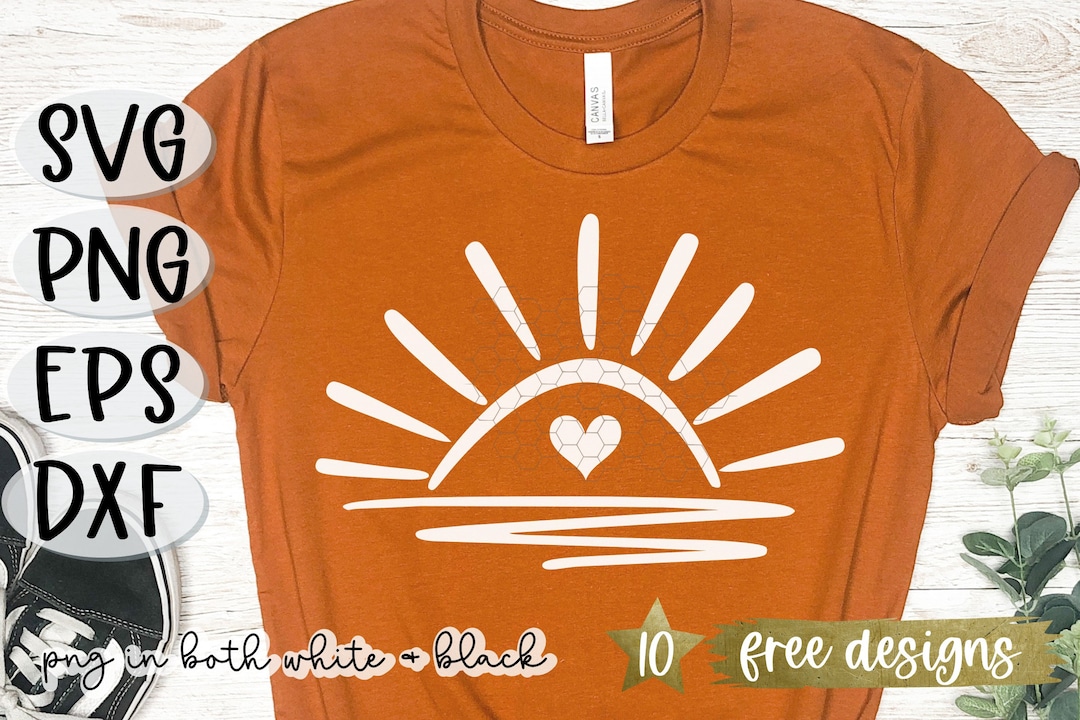 Sunrise SVG Sunset Svg PNG Digital Download Sunrise Waves Svg Trending ...