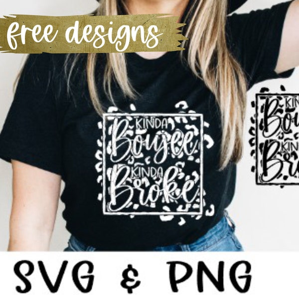 Kinda Boujee Kinda Broke Sublimation - Etsy
