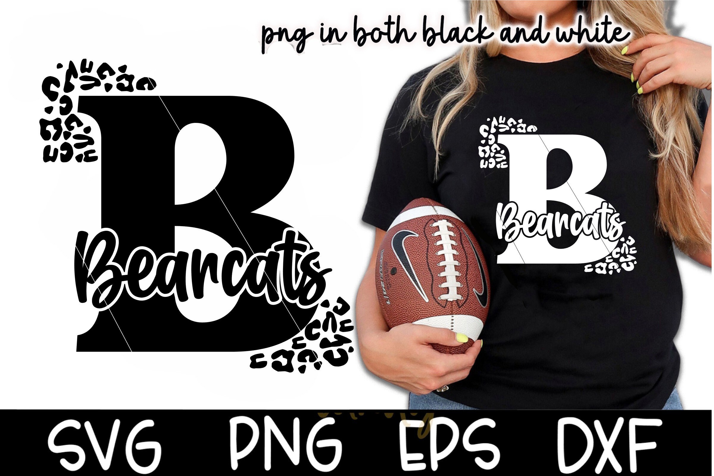 Bearcats Svg Bearcats Leopard Svg Png Bearcats Football Svg - Etsy