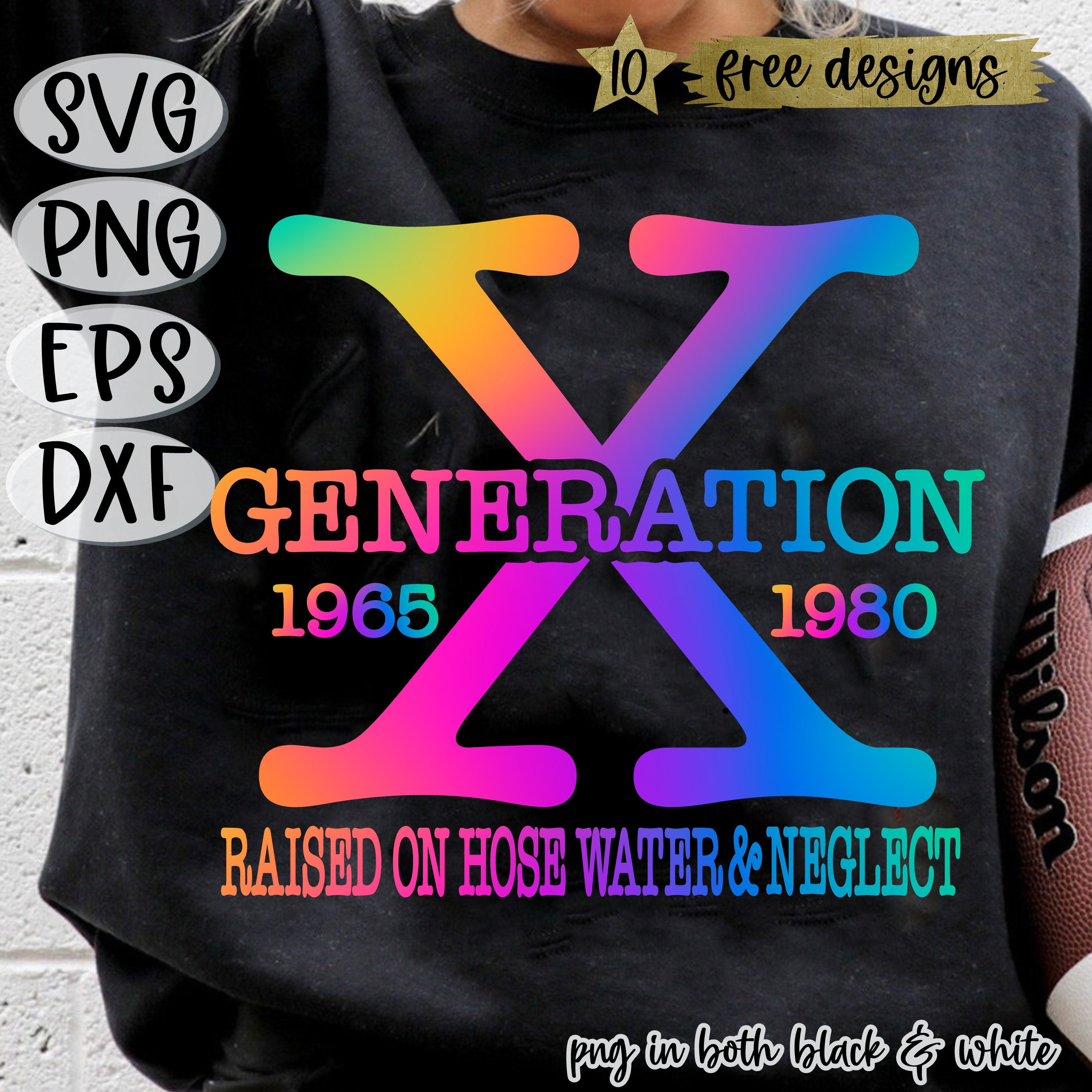 GEN-X SVG, Gen X Png, Generation Png Sublimation Digital Design Raised ...