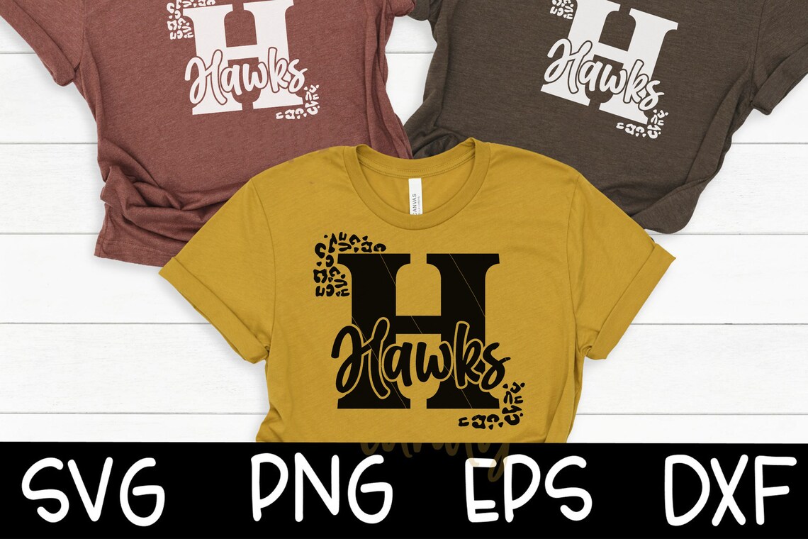 Hawks H Svg Hawk Hawks Png Hawks Leopard Hawks Football Team - Etsy
