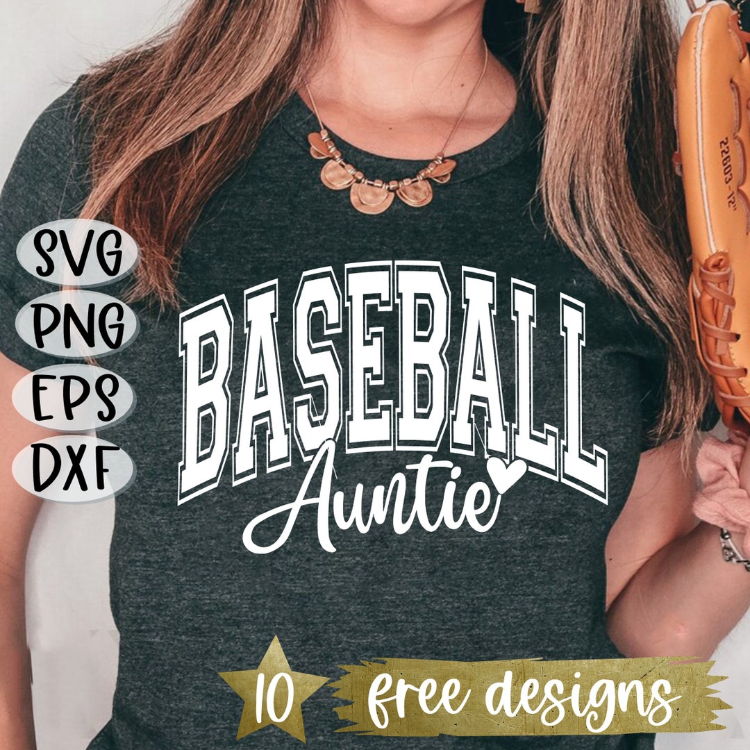 Baseball Auntie SVG, Baseball Aunt Svg, Varsity Svg Png, Baseball Aunt ...