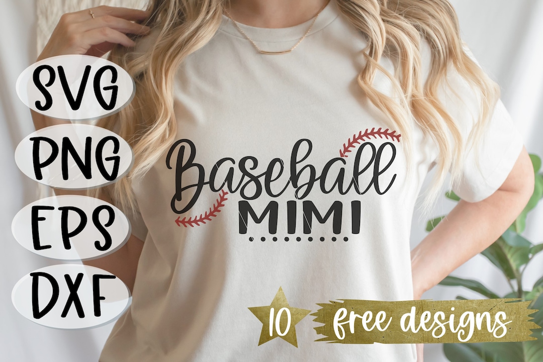 Baseball Mimi Design Baseball Mimi SVG Baseball Svg Mimi, Mimi Svg Mimi ...