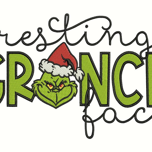 Grinch Pes File Embroidery - Etsy