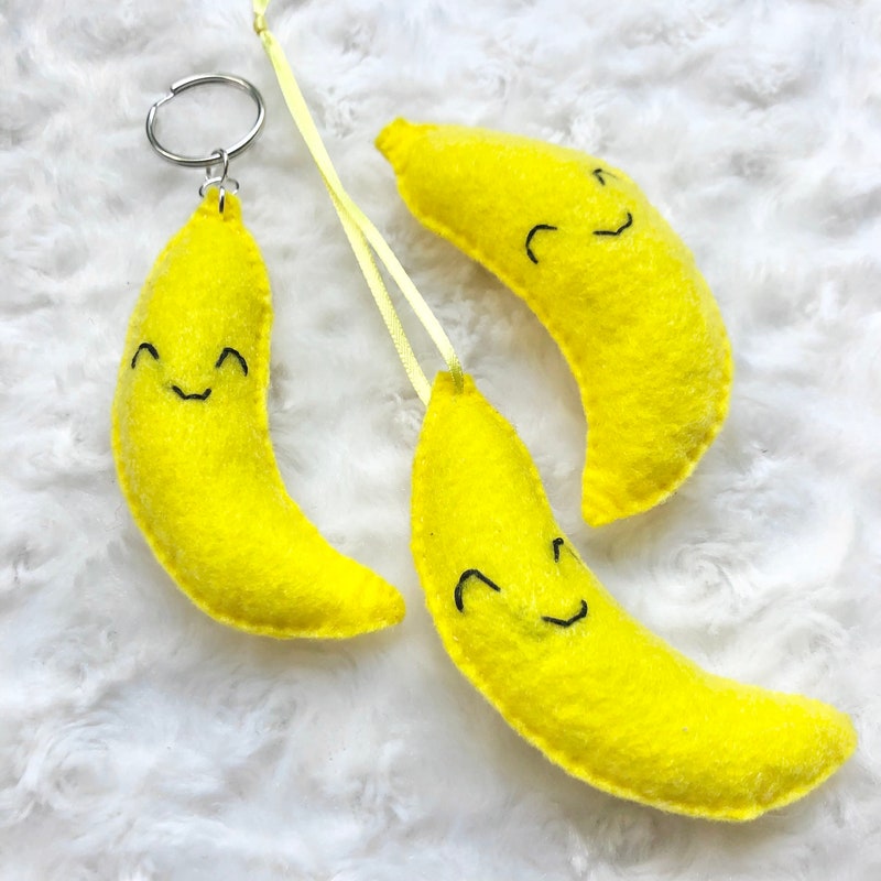 Banana Ornament - Etsy