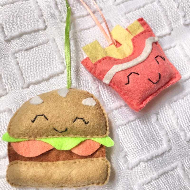 Felt Hamburger - Etsy