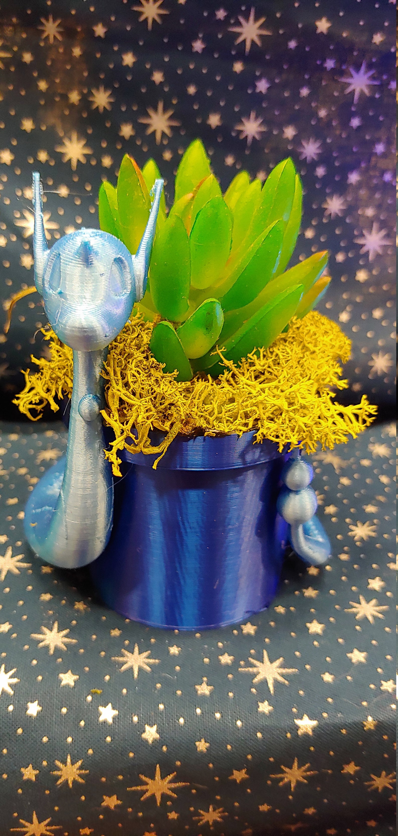 3D Printed Dragon Planter with Artificial Succulent | Etsy