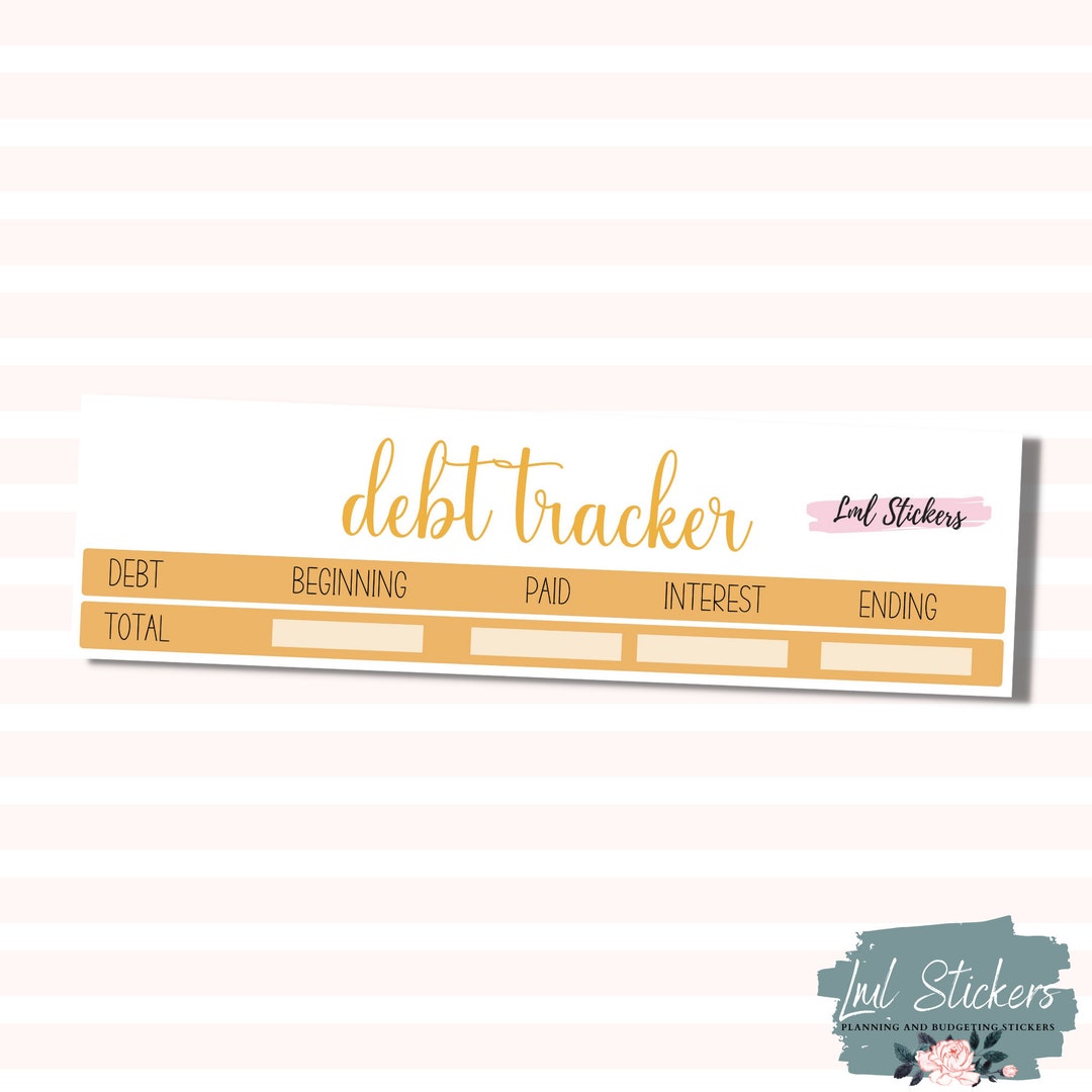 2022 November Debt Tracker, Budget Stickers, Planner Stickers, Debt ...