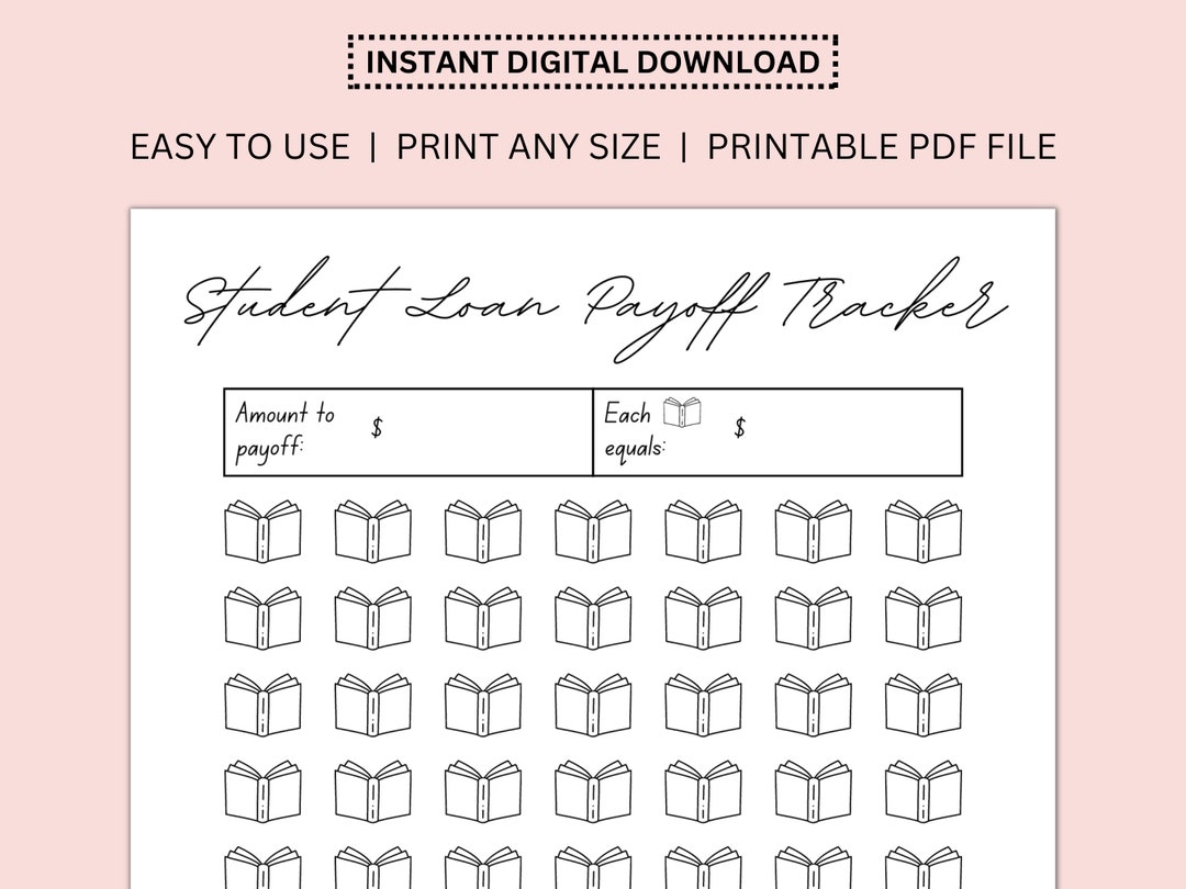 Student Loan Debt Payoff Tracker | Debt Snowball Payoff Tracker ...