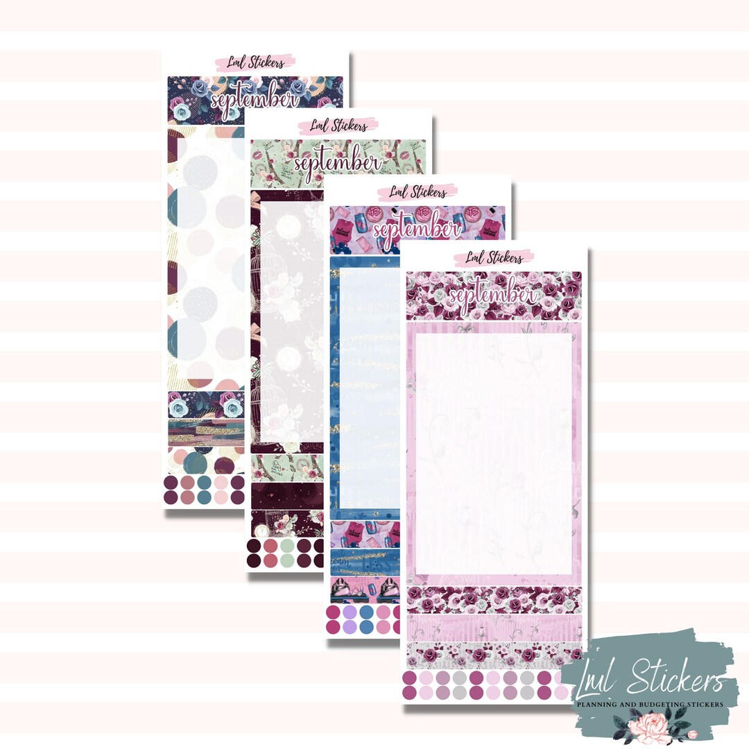 2022 September Dashboard Stickers, Dashboard Planner Stickers, Monthly ...