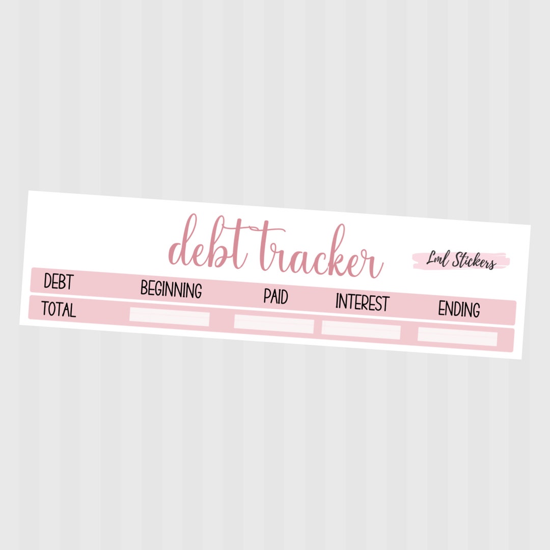 2022 February Debt Tracker, Planner Stickers for , , Planners, Debt ...