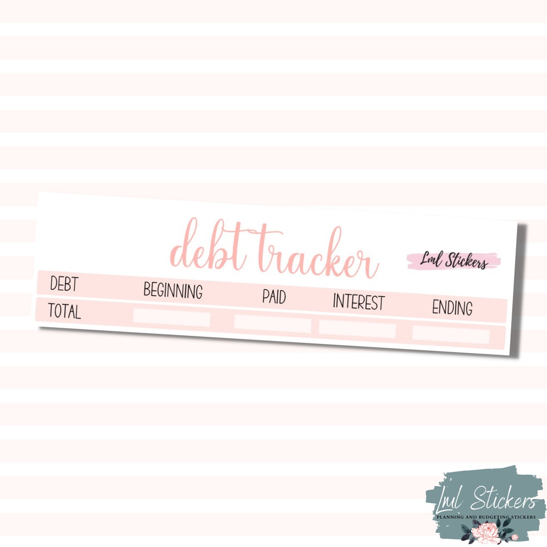 2022 May Debt Tracker, Planner Stickers for , , Planners, Debt Snowball ...