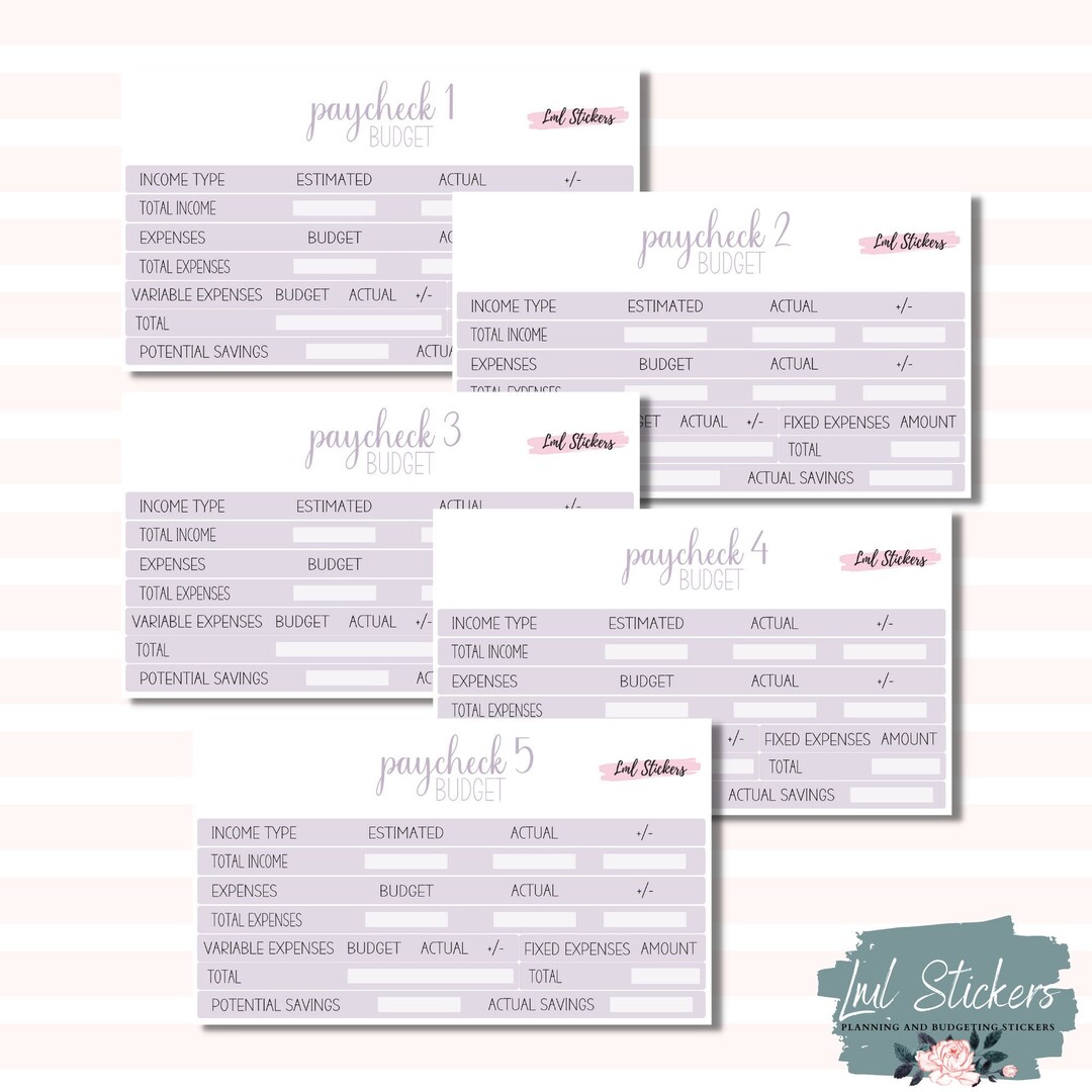 2023 February Budget by Paycheck Budgeting Stickers, Weekly and Bi ...