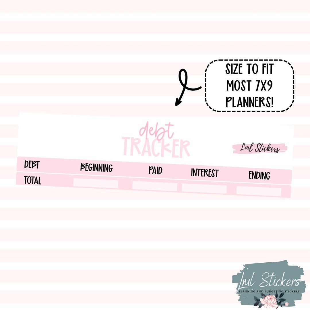 May 2025 Debt Stickers for Planners – Debt Tracker, Payment Reminder ...