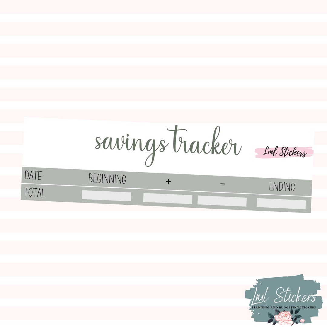 2023 November Savings Tracker, EC Planner Stickers, Budget Stickers ...