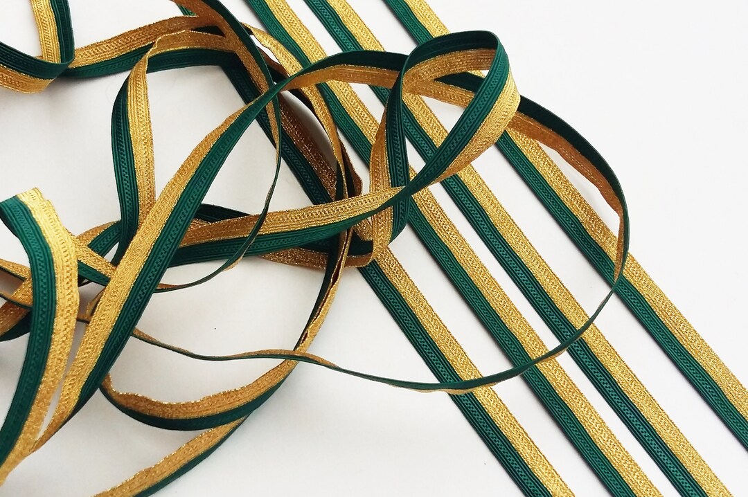 Gold-green Strand, Tresse, Trim Band, Lurex, Posamenten, Uniform ...
