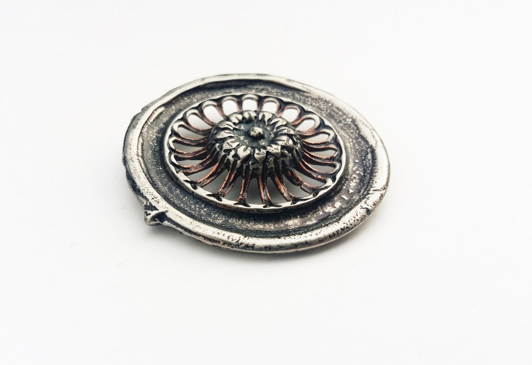 Ornamental Rivet Silver Patinated, Costume, Native, Motif Rivet, Viking ...