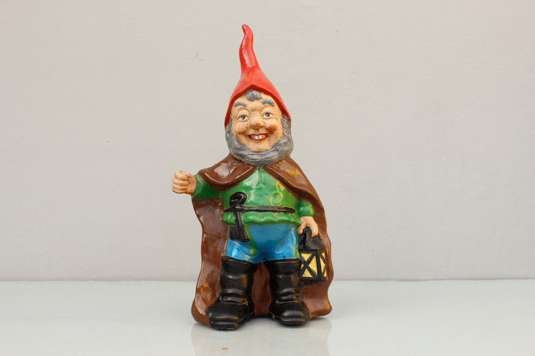 Garden Gnome Night Watchman, Terracotta Figure, Statue, Garden Gnomes ...