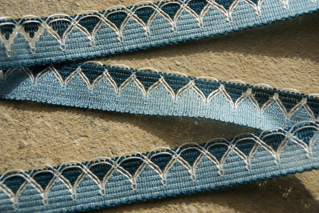 Wide Bristle Light Blue, Blue, White, Border, Lace, Crochet Tip ...