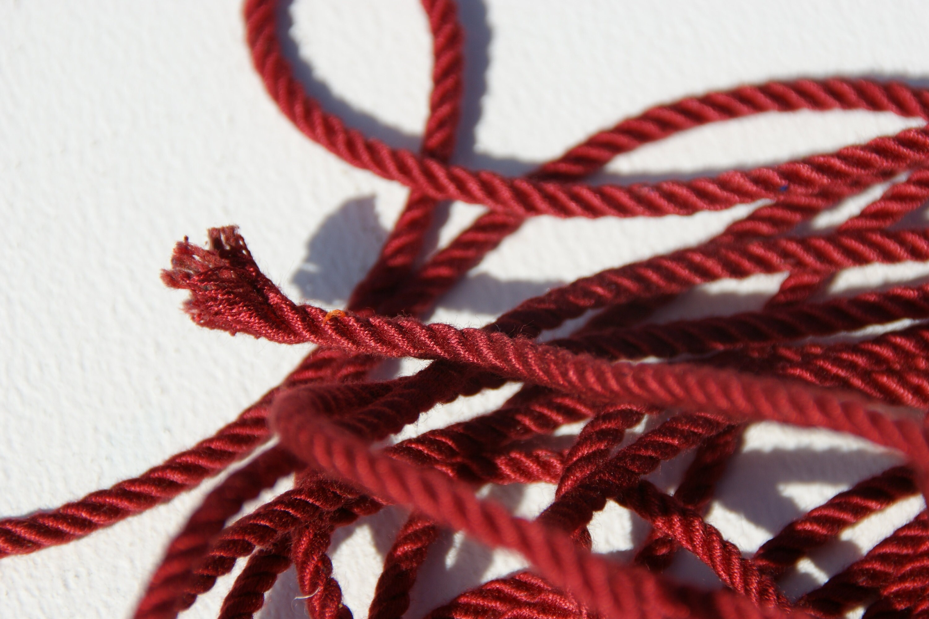 Red cord wine red red 3.2 mm decorative cord drawstring | Etsy
