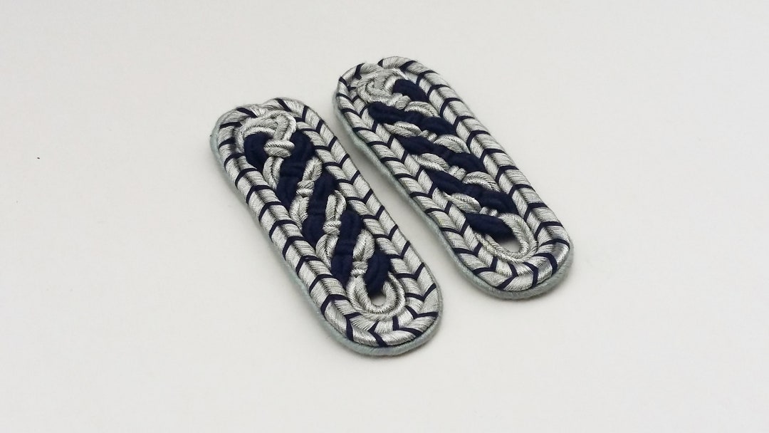Old Police Shoulder Braid, Shoulder Boards, Silver Soutache, Shoulder ...