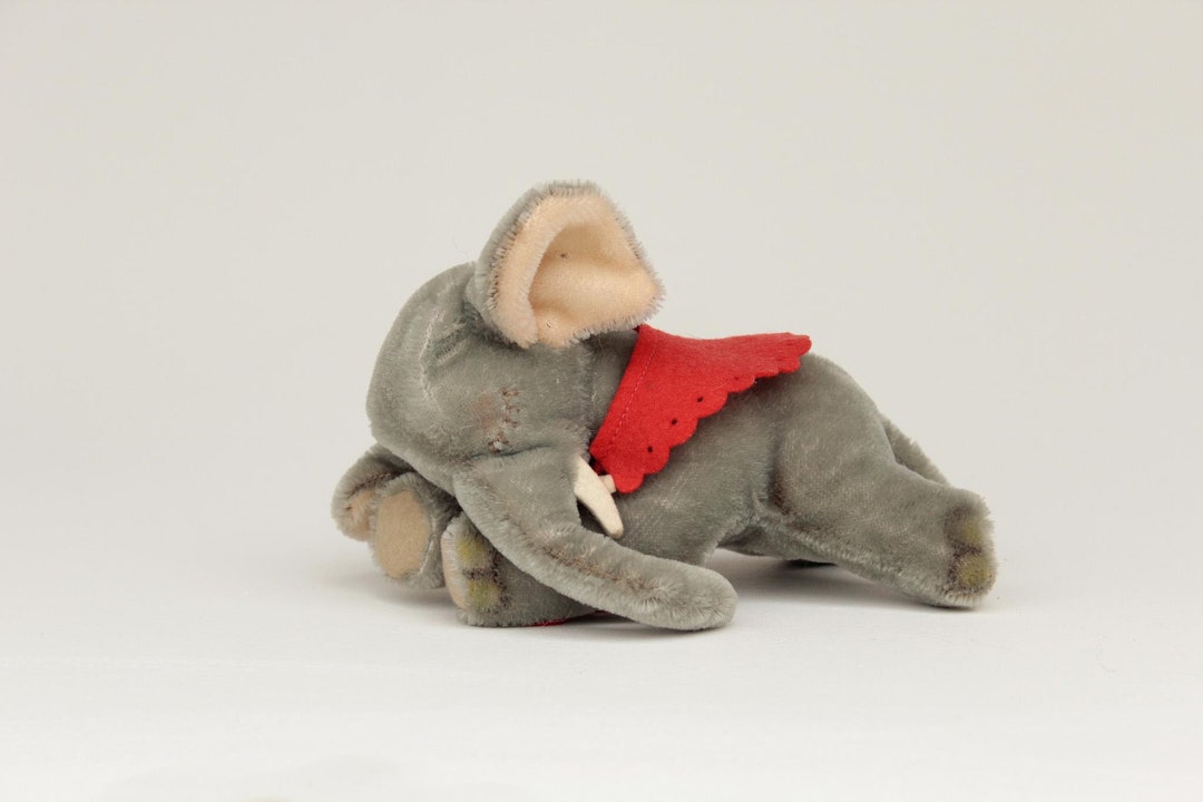 Steiff Elephant Mohair, Steiff Animal, Sleeping Elephant, Vintage Soft ...