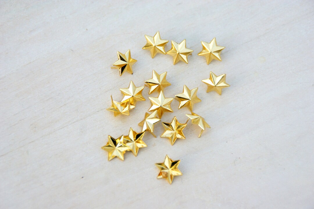 80s Star Rivets Ø 16 Mm, Claw Rivets, Punk, 1980, Vintage, Decorative ...