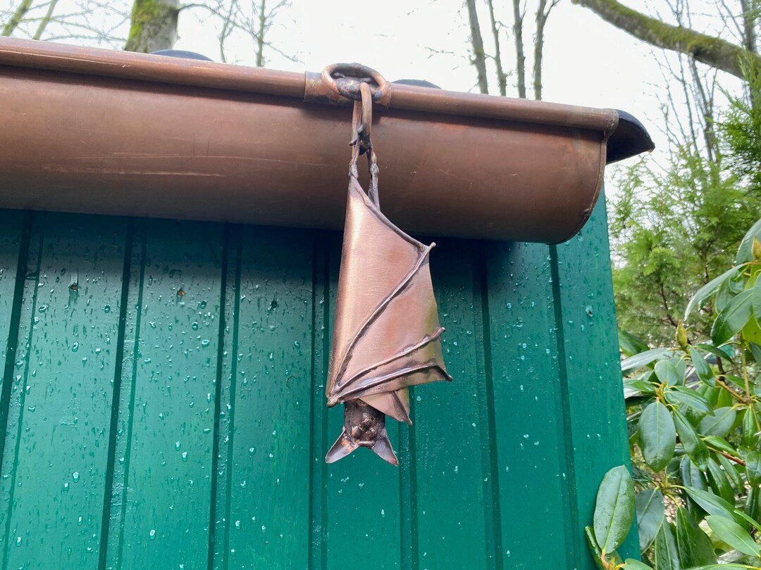 Bat Sleeping in Gutters With Ring - Etsy