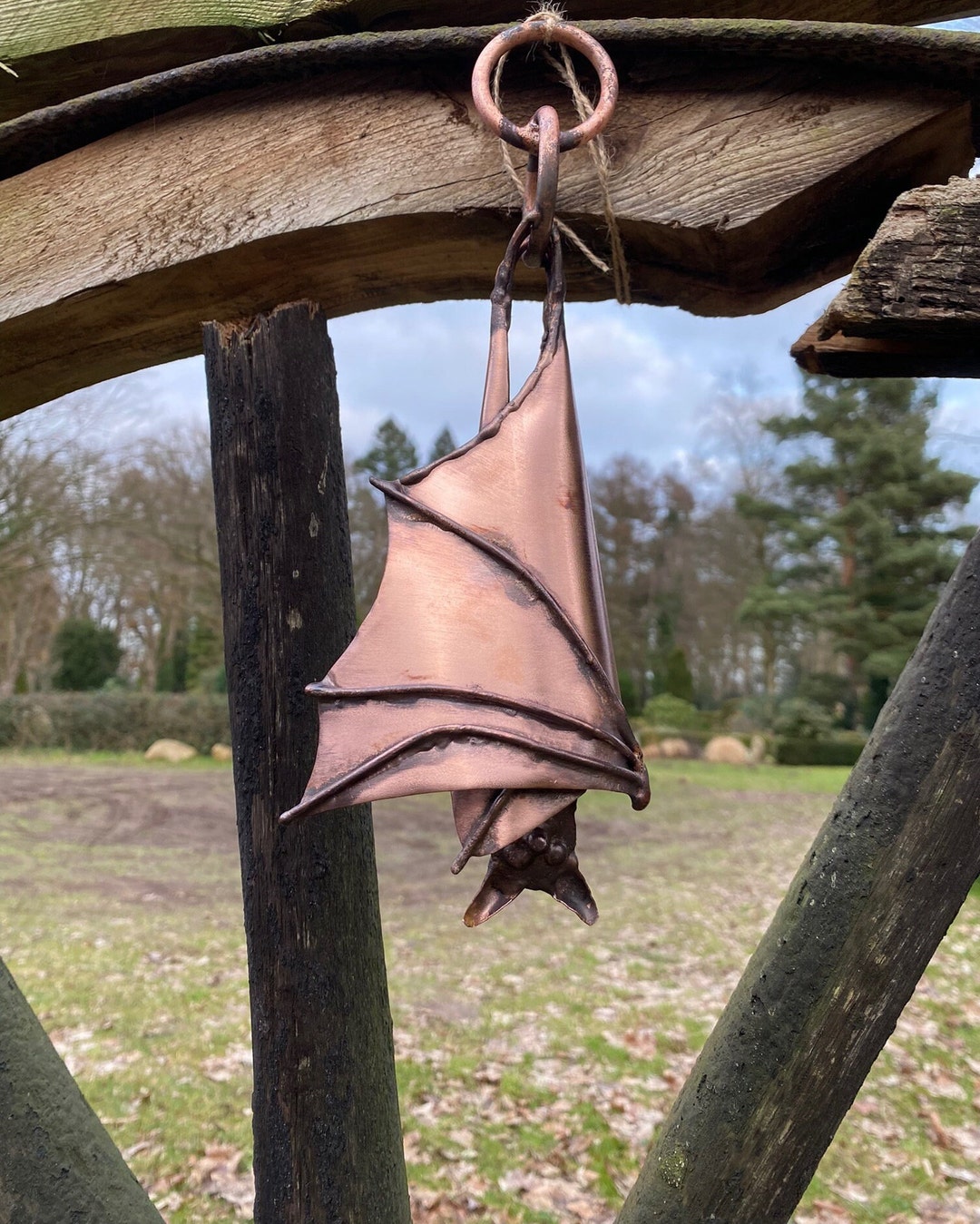 Hanging Copper Bat - Etsy
