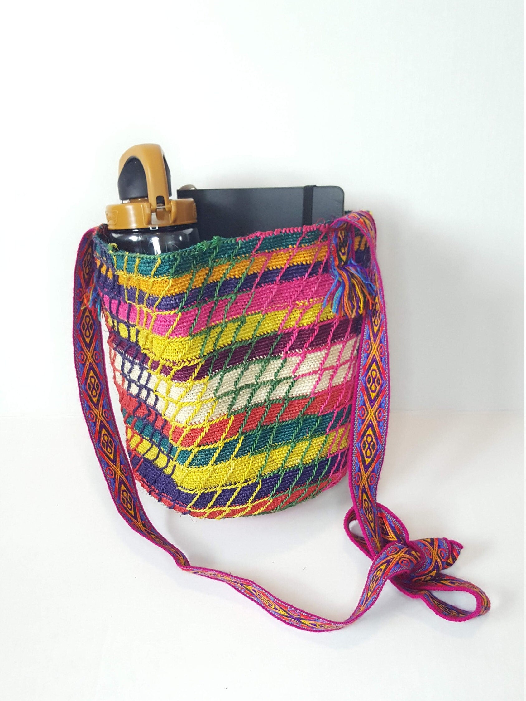 Ecofriendly Agave Handbag, Bohemian Woven Crossbody Bag, Handmade bags ...