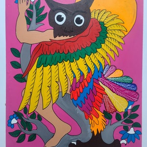 Nahual Buho Owl Person Who Becomes an Animal Tree Vibrant Colors ...