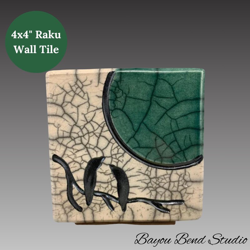 Raku Tiles - Etsy