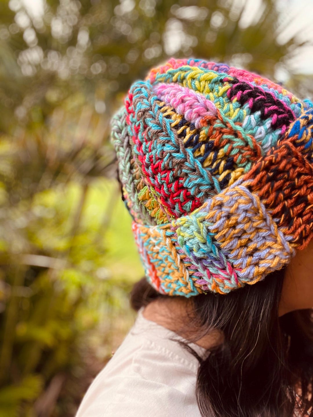 Scrap Beanie | Outdoorsy | Street Fashion | Chunky Hat | - Etsy