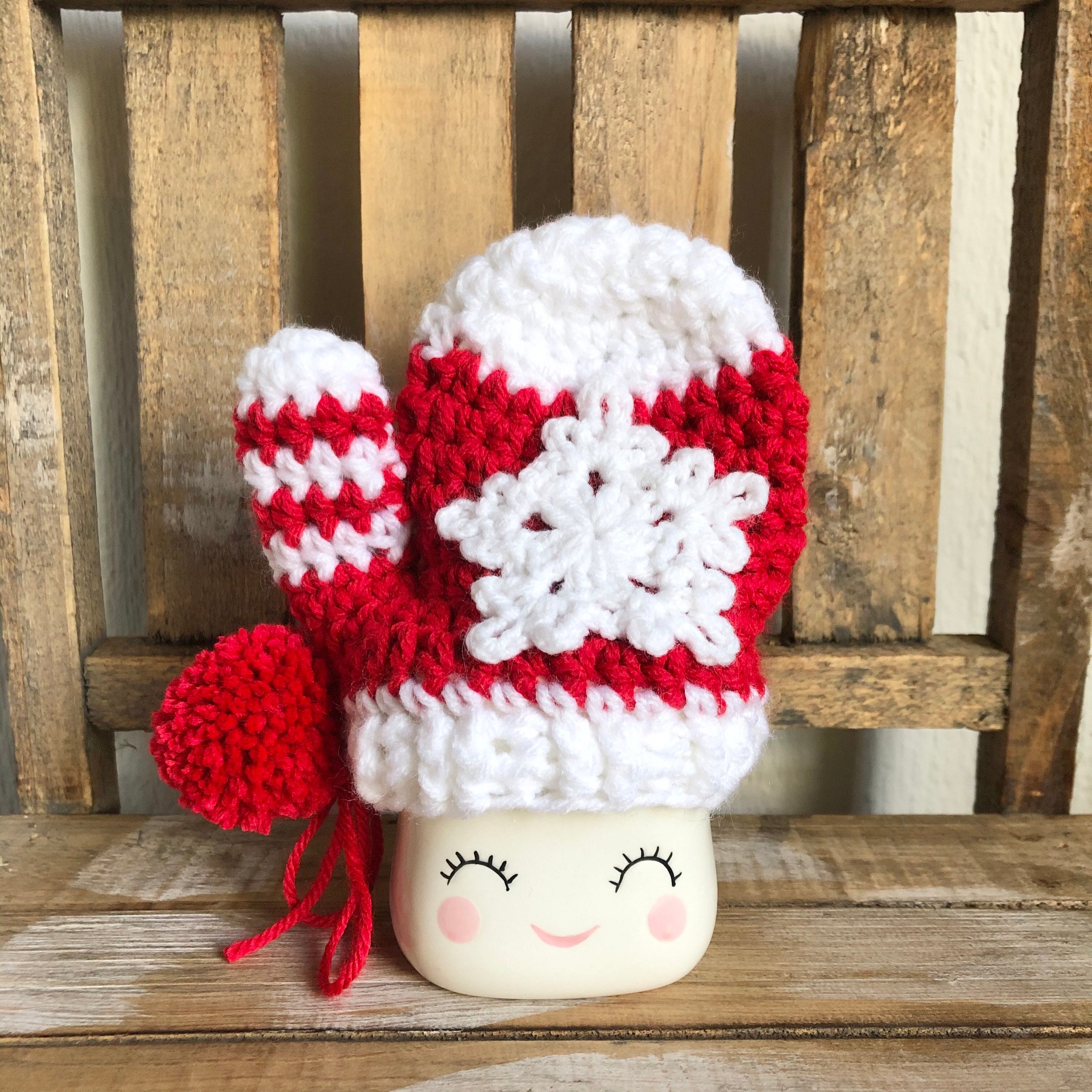 Marshmallow Mug Hat : Mitten Hat - Etsy