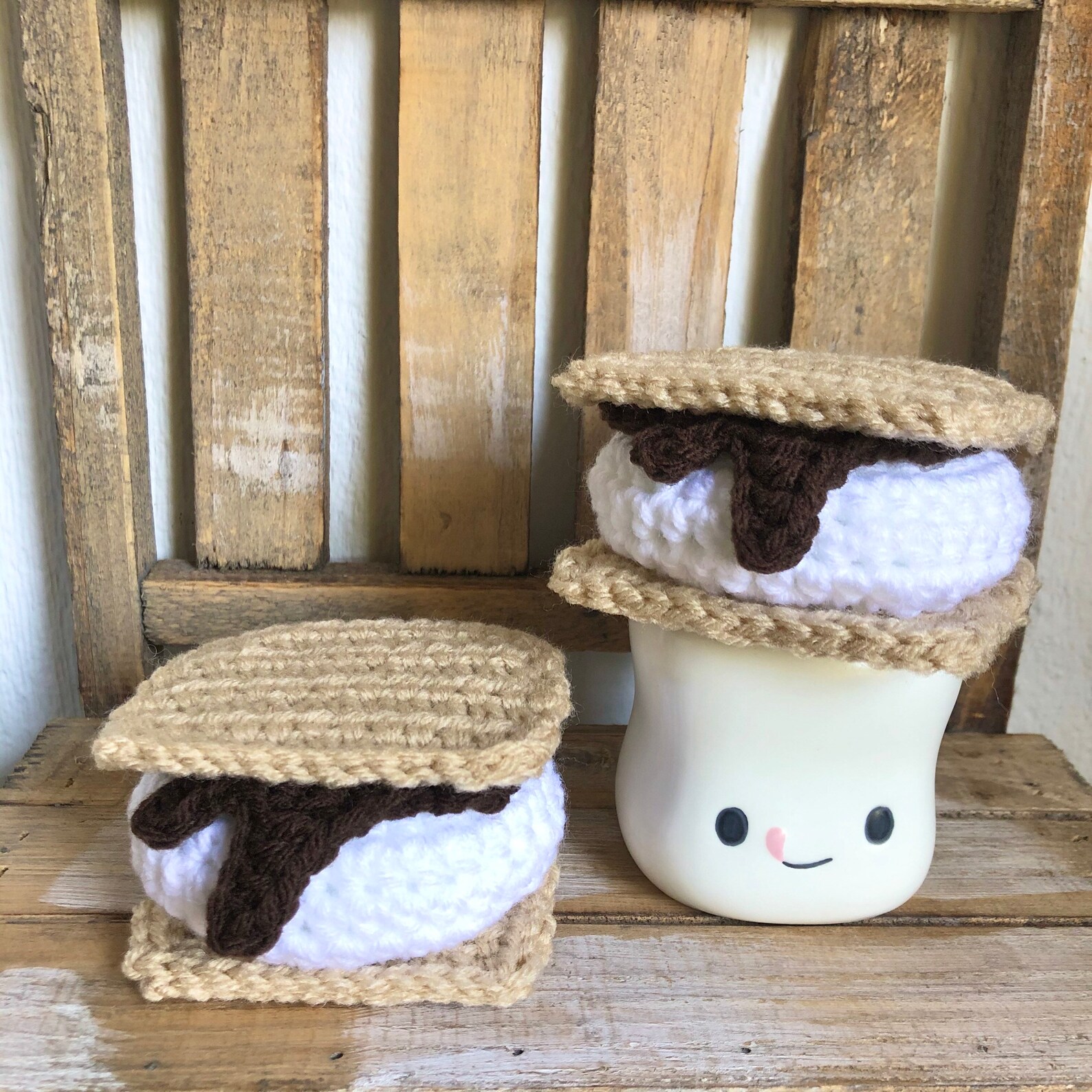 2pcs Set Crochet Stuffed Smores | Etsy