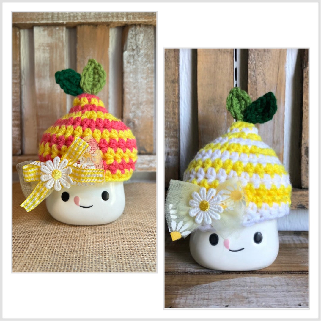 Marshmallow Mug Hat : Lemon Themed Hat - Etsy