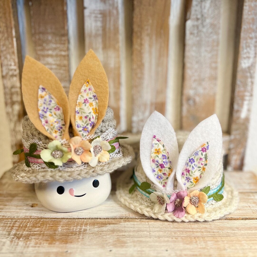 Marshmallow Mug Hat: Easter Bunny Top Hat - Etsy